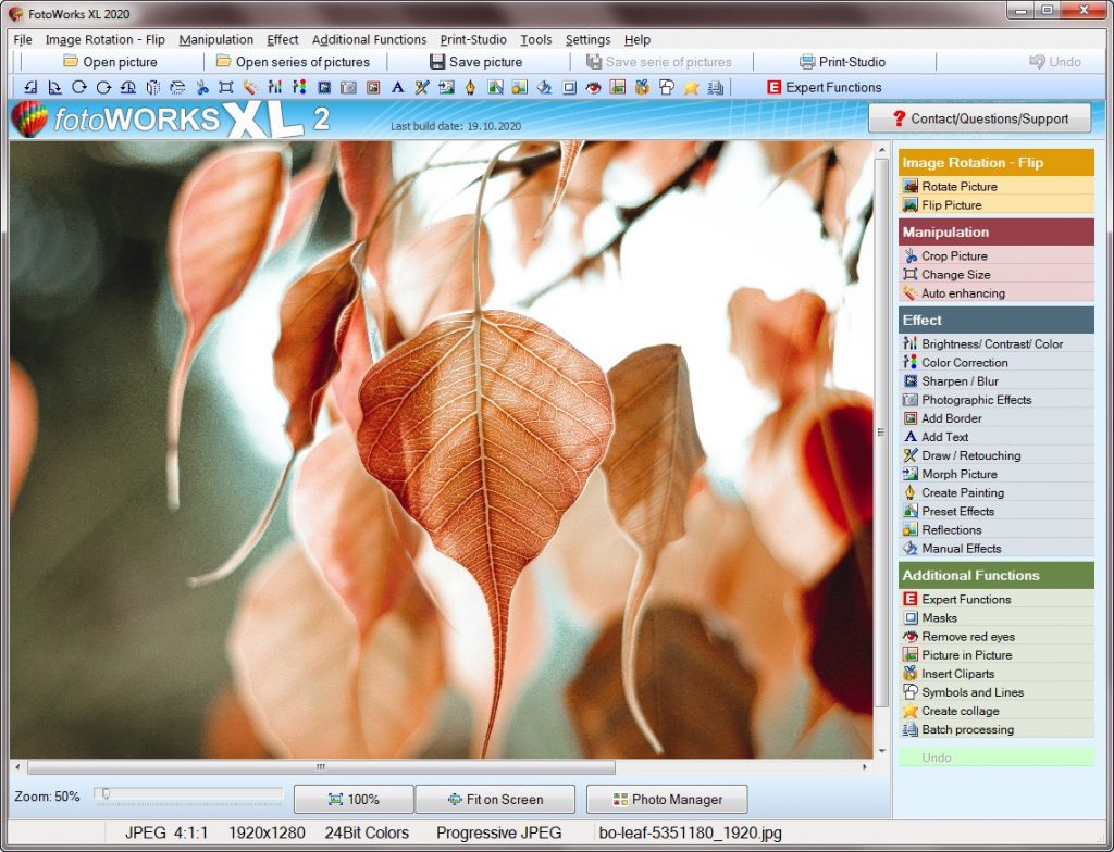 Powerful photo editor for Windows 10